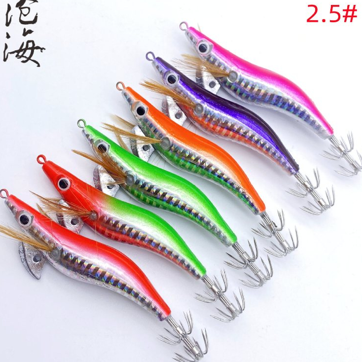 Jual Lure Egi 1 set isi 10pcs & 5pcs umpan mancing cumi bentuk udang ...