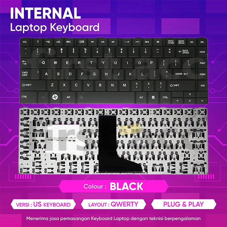 Jual Keyboard Laptop Toshiba C800 C800D C840 M800 M805 L800 L805 L830 ...