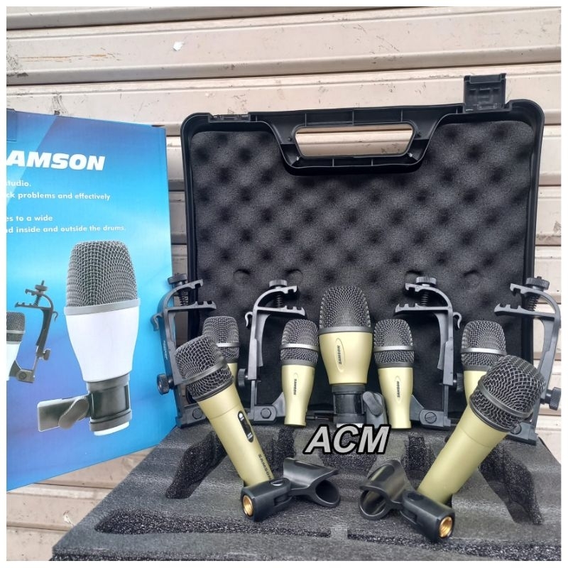 Jual MIC DRUM SAMSON PGA7 MIC DRUM 7 KIT PLUS HOLDER DAN KOPER | Shopee ...