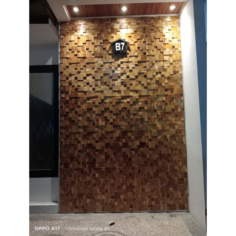 Jual Panel Dinding || Hiasan Dinding || Wood Panel || Kayu Jati Solid ...