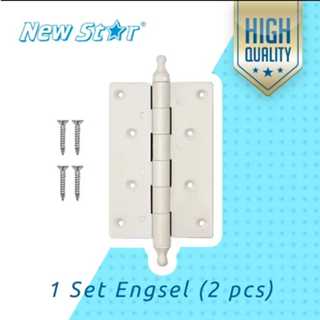 Jual 1 Set Engsel Pintu PVC TEBAL+Tarikan Slot Bulat. Kunci Pintu WC ...