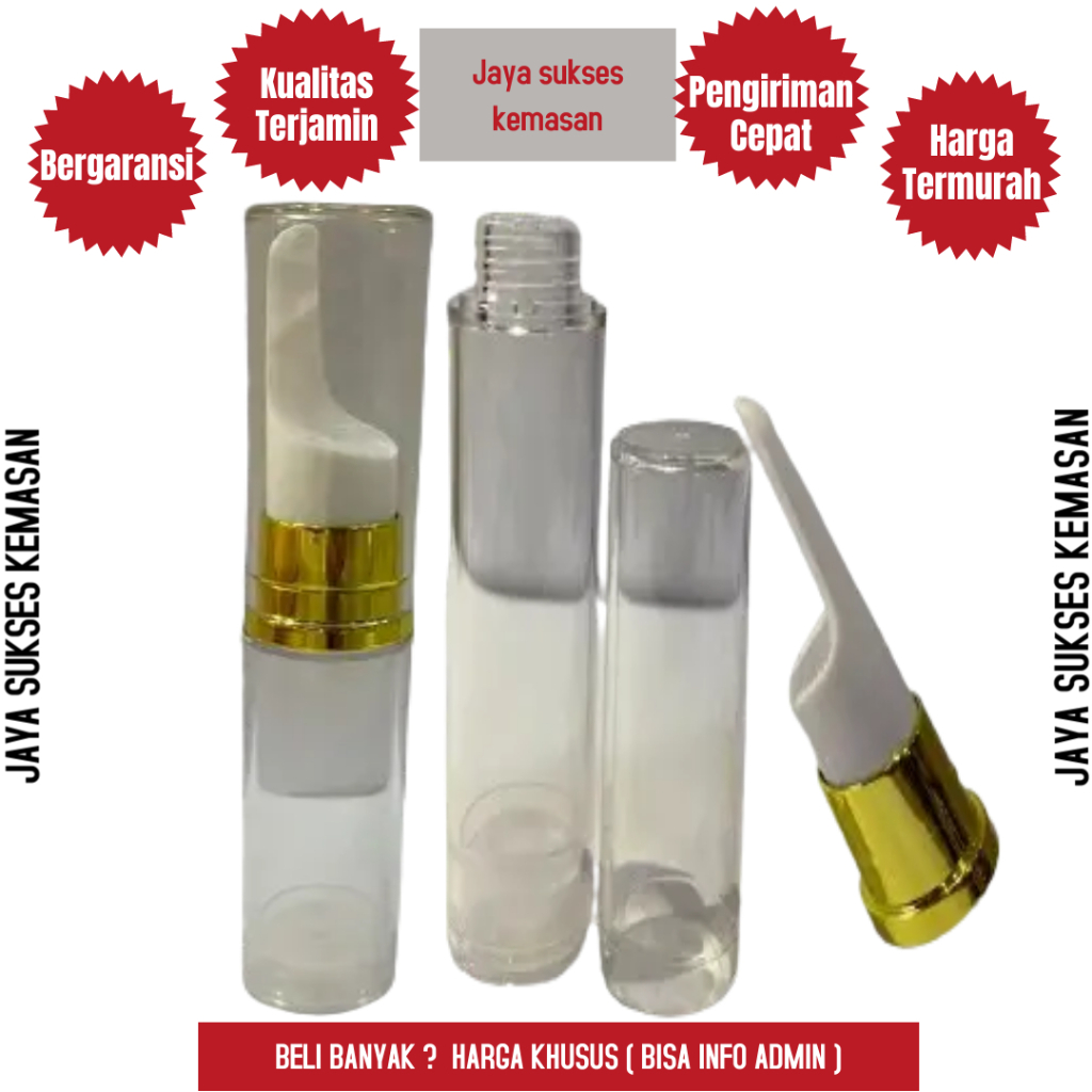 Jual BOTOL PUMP 10ML AIRLESS / BOTOL SERUM AIRLESS PUMP 10ML | Shopee ...
