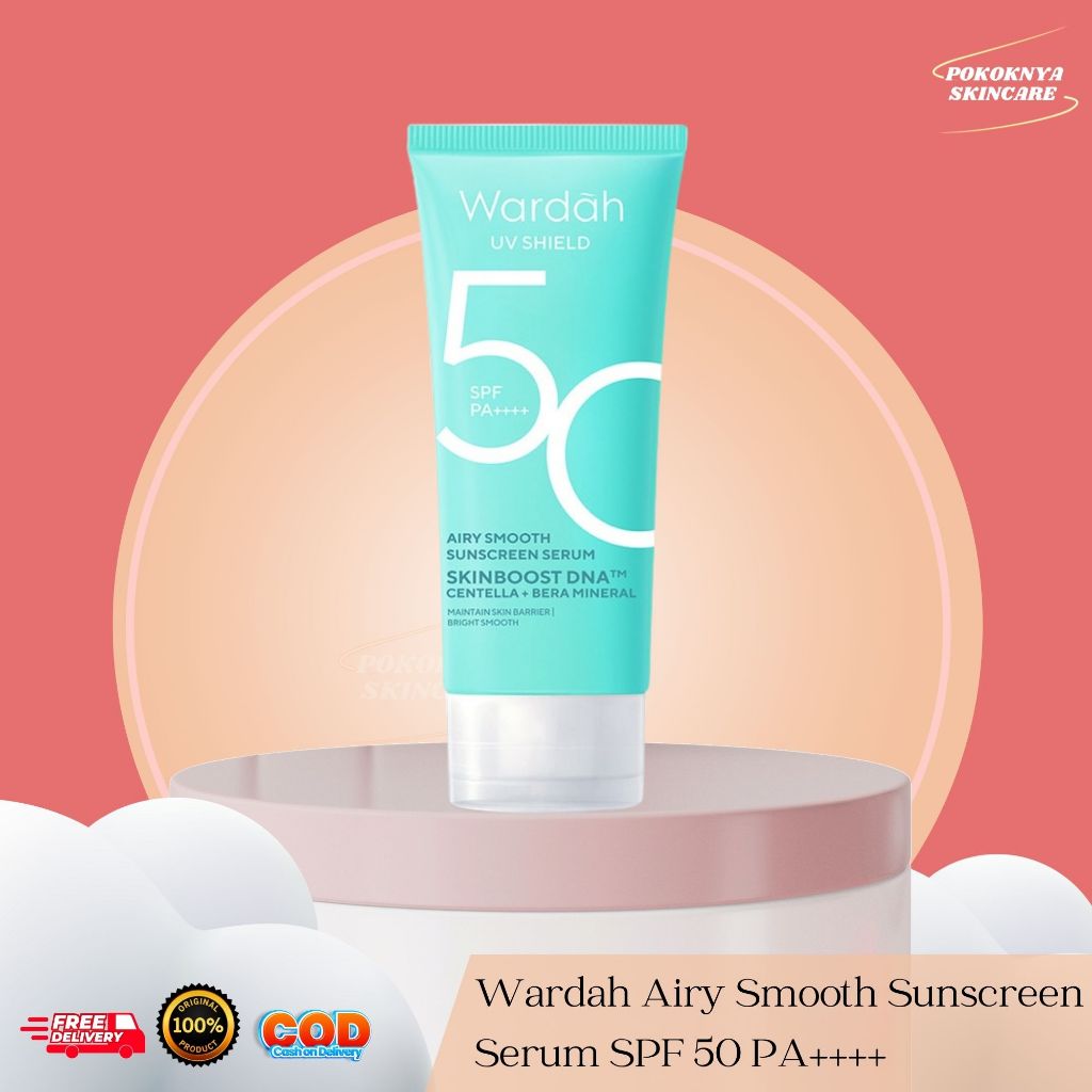 Jual Wardah UV Shield Airy Smooth Sunscreen Serum SPF 50 PA++++ 40ml ...
