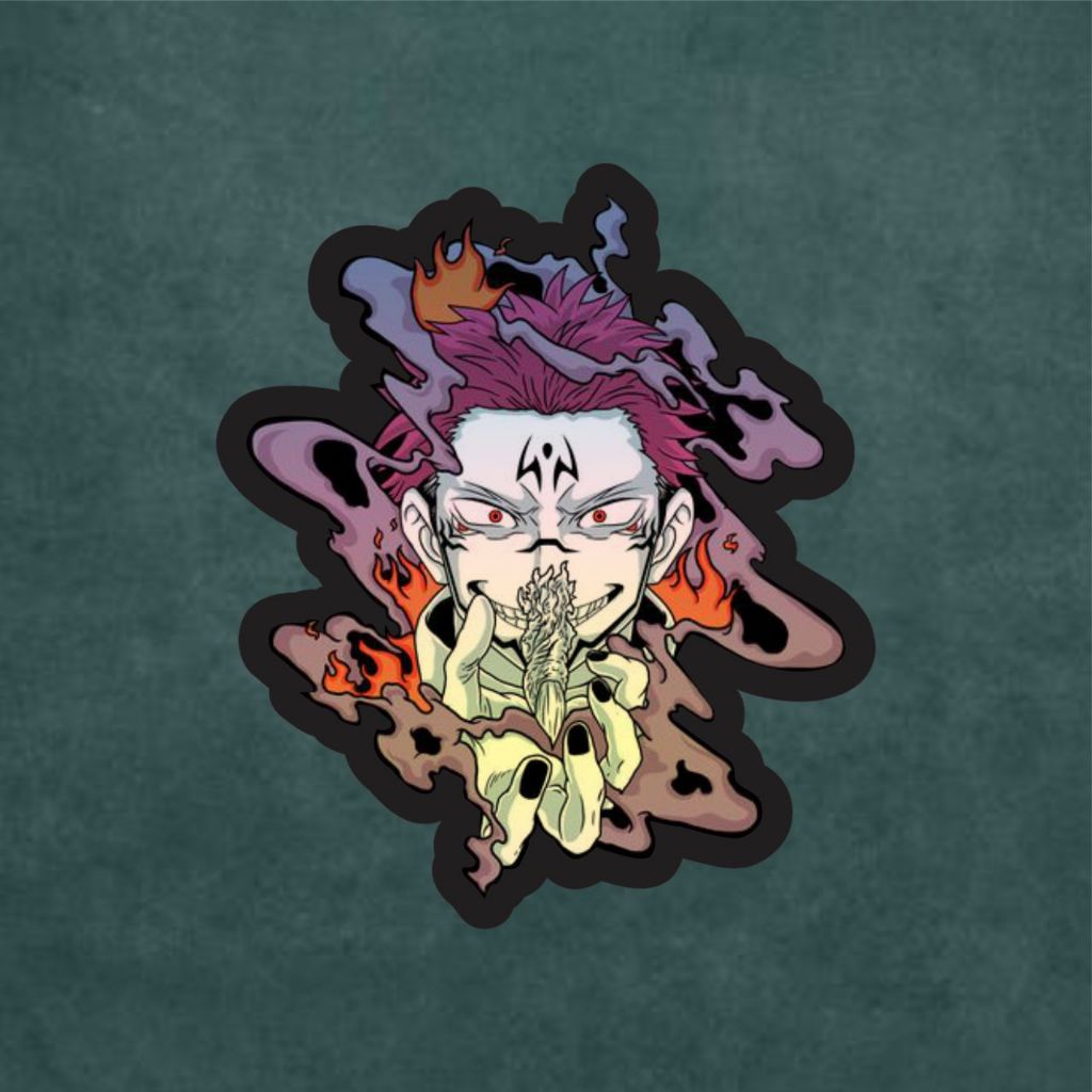 Jual Stiker Anime Hologram Domain Sukuna Jujutsu Kaisen Case Hp dan ...