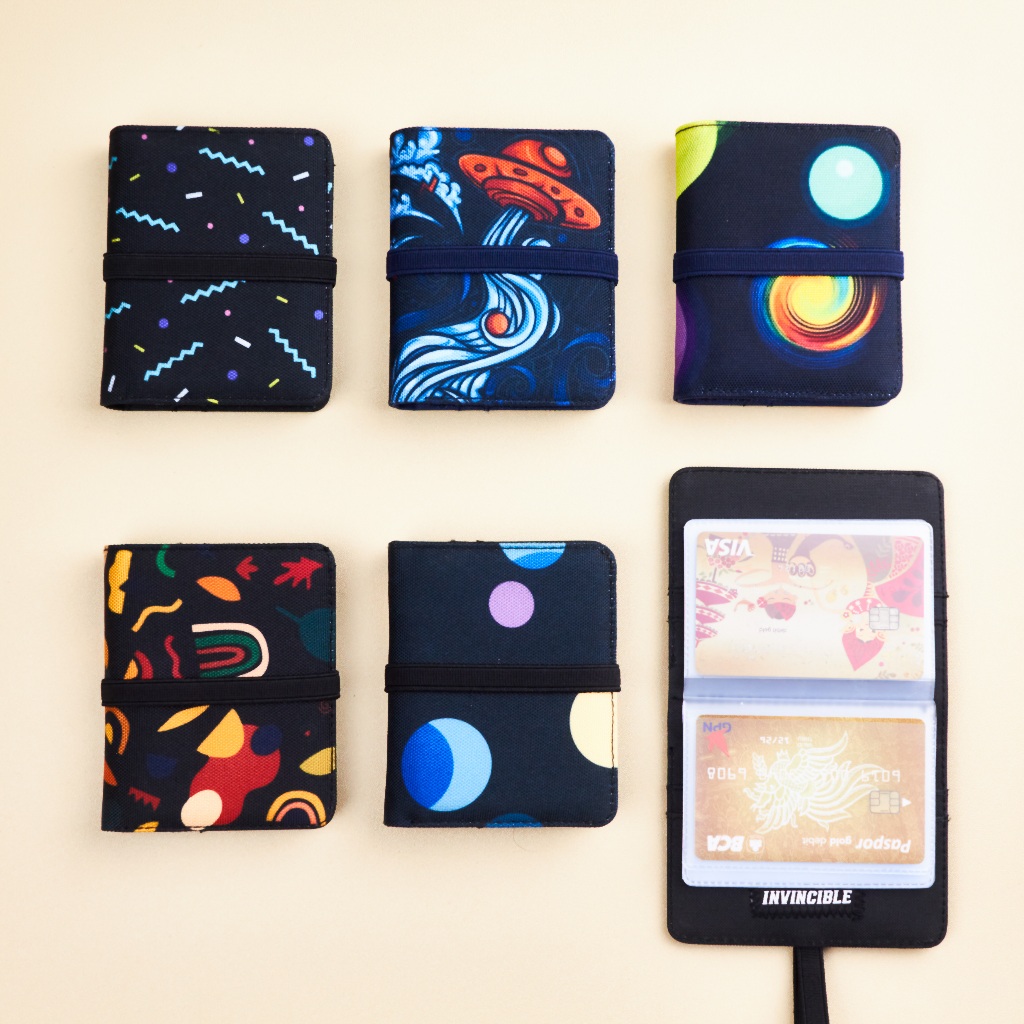 Jual Dompet Card Holder Mika Wallet Mini Tempat Kartu Dan Uang Atm Emas ...