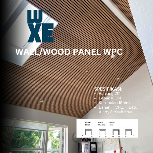 Jual 2M X 16CM Wall panel WPC/Wood panel PVC Premium Termurah dan Lengkap | Shopee Indonesia