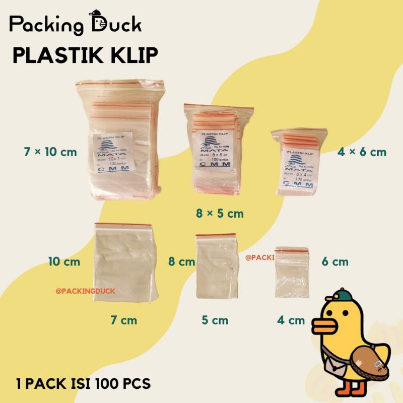 Jual PLASTIK KLIP ISI 100 PCS / PLASTIK KLIP 4x6 / PLASTIK KLIP 5x8 ...