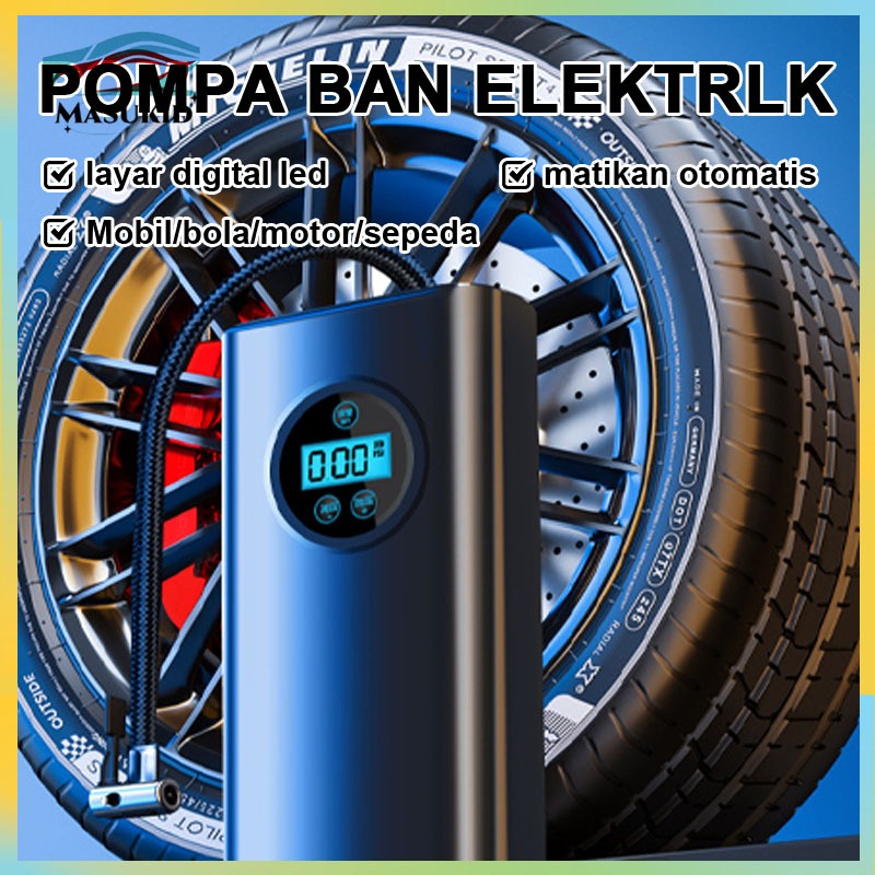 Jual Pompa ban mobil elektrik portable mini multifungsi sepeda motor ...