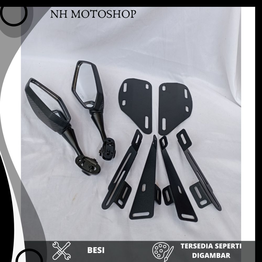 Jual PAKET BRACKET SPION MODEL NINJA BREKET SERPO YAMAHA NMAX 2020 NMAX ...