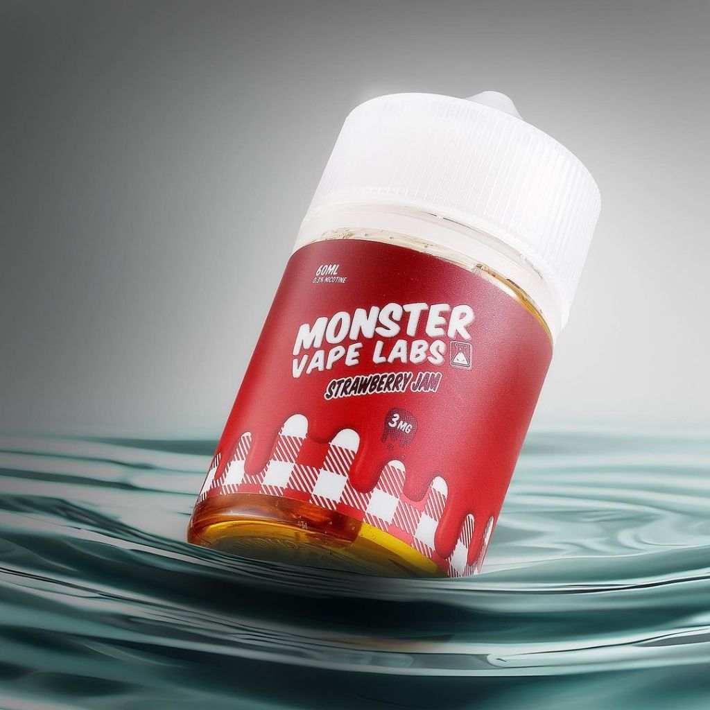 Jual MONSTER VAPE LABS > STRAWBERRY JAM > 3MG / 6MG > 60ML // 100% ...