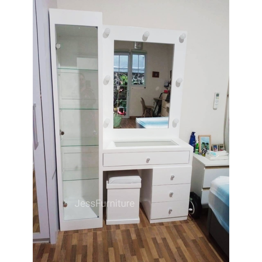 Jual Meja Rias Rak Lampu Putih , Meja Rias Lampu Rak , Meja Rias Dan ...