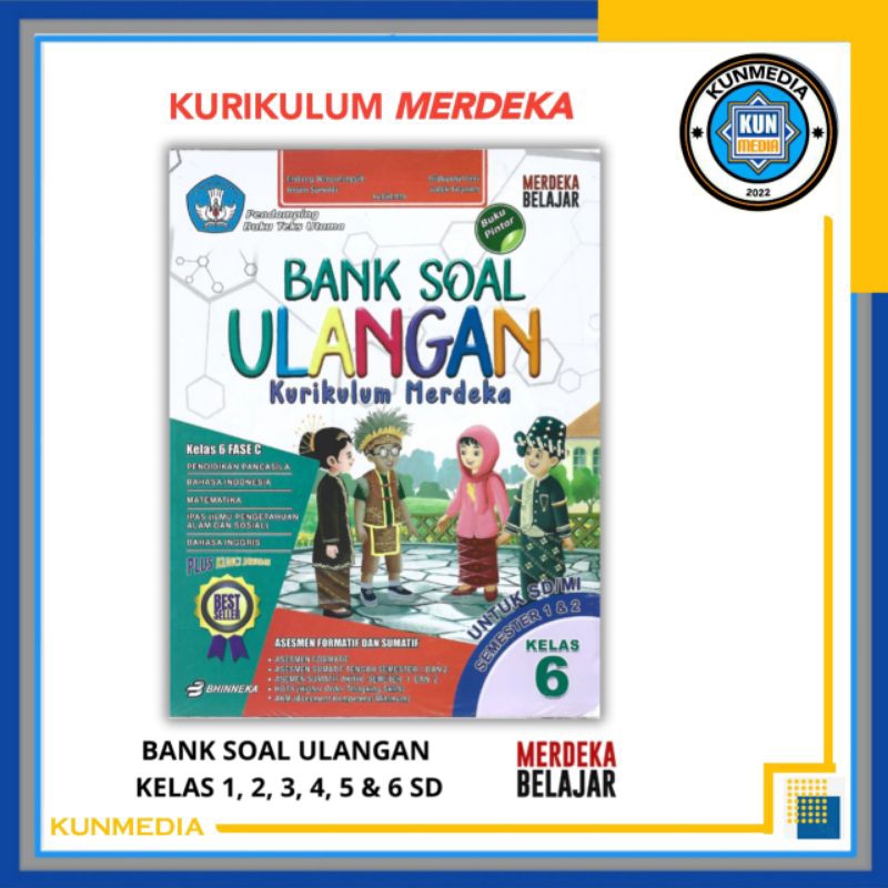Jual BUKU BANK SOAL ULANGAN KELAS 1 2 3 4 5 6 SD KURIKULUM MERDEKA VKM | Shopee Indonesia