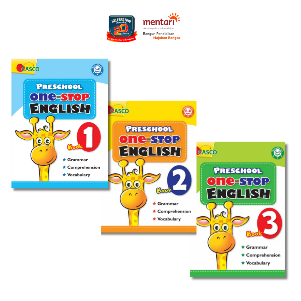 Jual Preschool One-Stop English Book || Buku Latihan TK | Shopee Indonesia