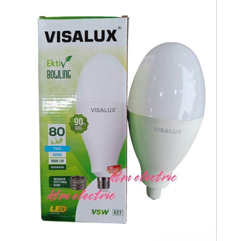 Jual VISALUX lampu led visalux 80watt Ektiv bowling E27(bonus fitting ...