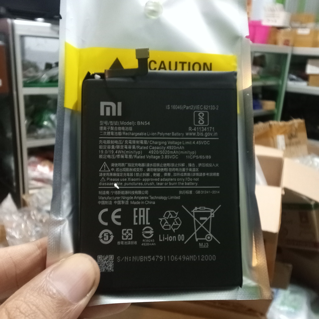 Jual Baterai Battery Original Xiaomi Redmi 9/Redmi Note 9 (Model: BN-54 ...