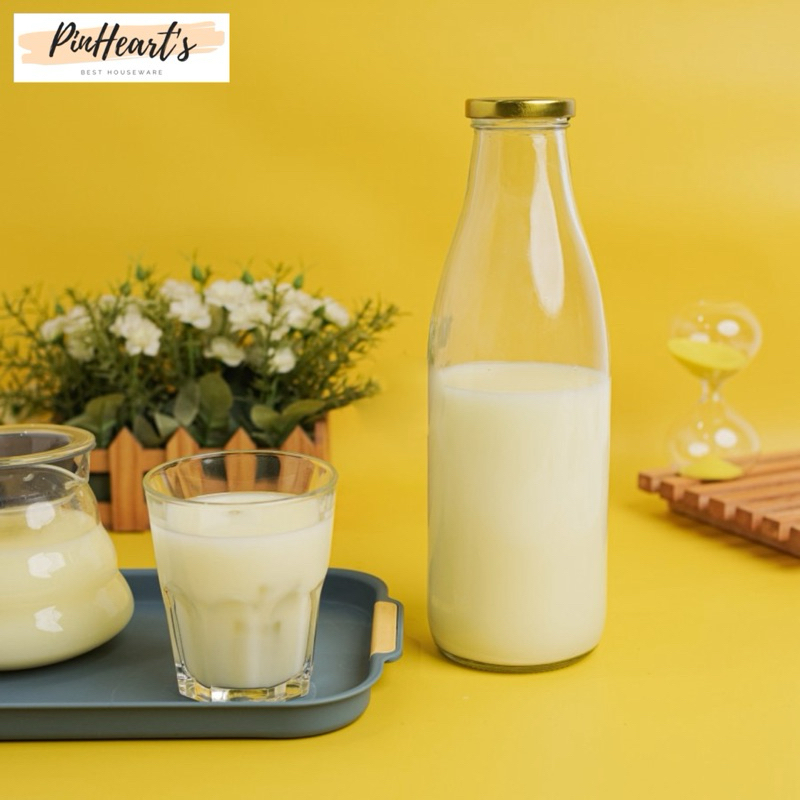 Jual BOTOL KACA MILK JAR / BOTOL ASI / BOTOL JUS / BOTOL KACA TUTUP ...