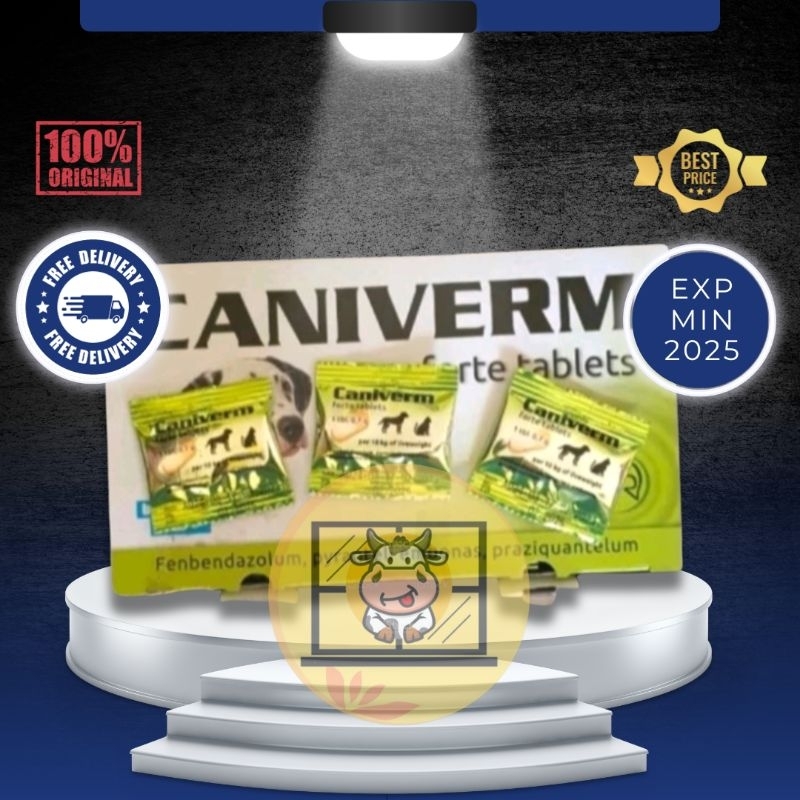 Jual CANIVERM FORTE 1 TABLET - Cacingan Untuk Hewan Kesayangan Cat Dan ...