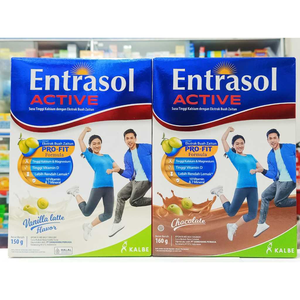 Jual Entrasol 𝐀𝐜𝐭𝐢𝐯𝐞 𝟏𝟓𝟎𝐆𝐑 - Susu Tinggi Kalsium untuk Kesehatan Tulang ...