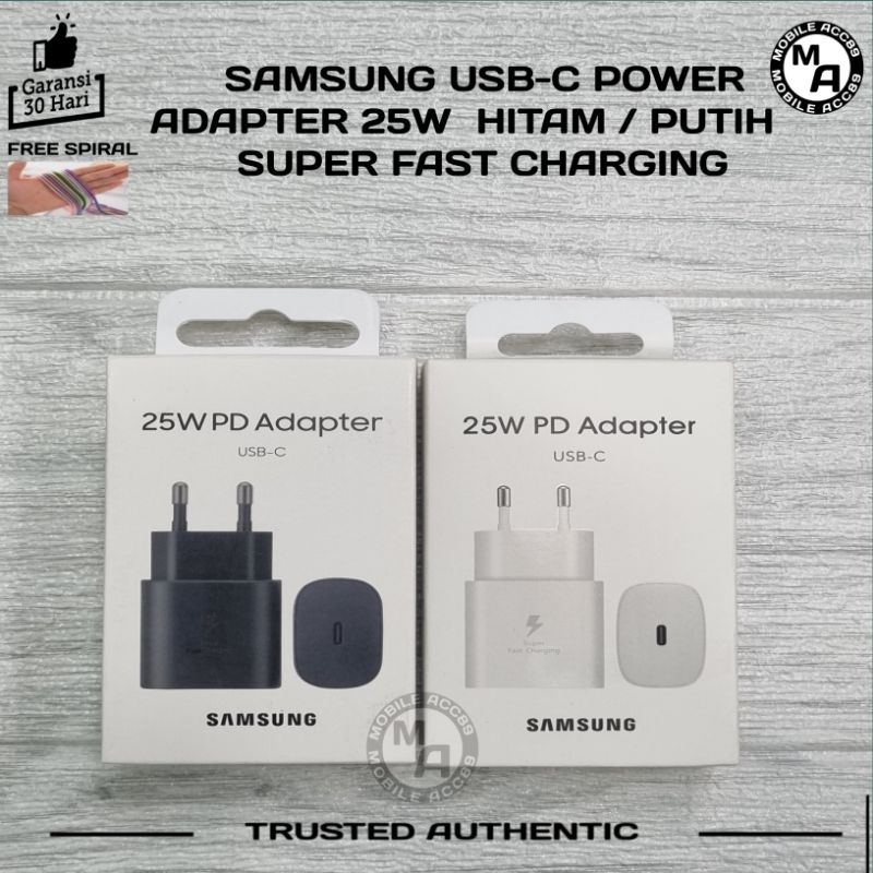 Jual Adaptor Samsung USB C Power Adapter 25 Watt Kepala Charger super ...