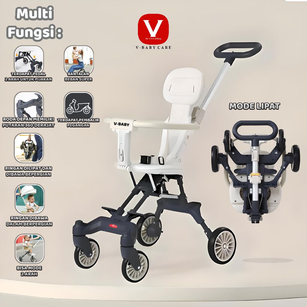 Jual V-BABY CARE Stroller bayi/stroller bayi/kursi dorong bayi/kursi ...
