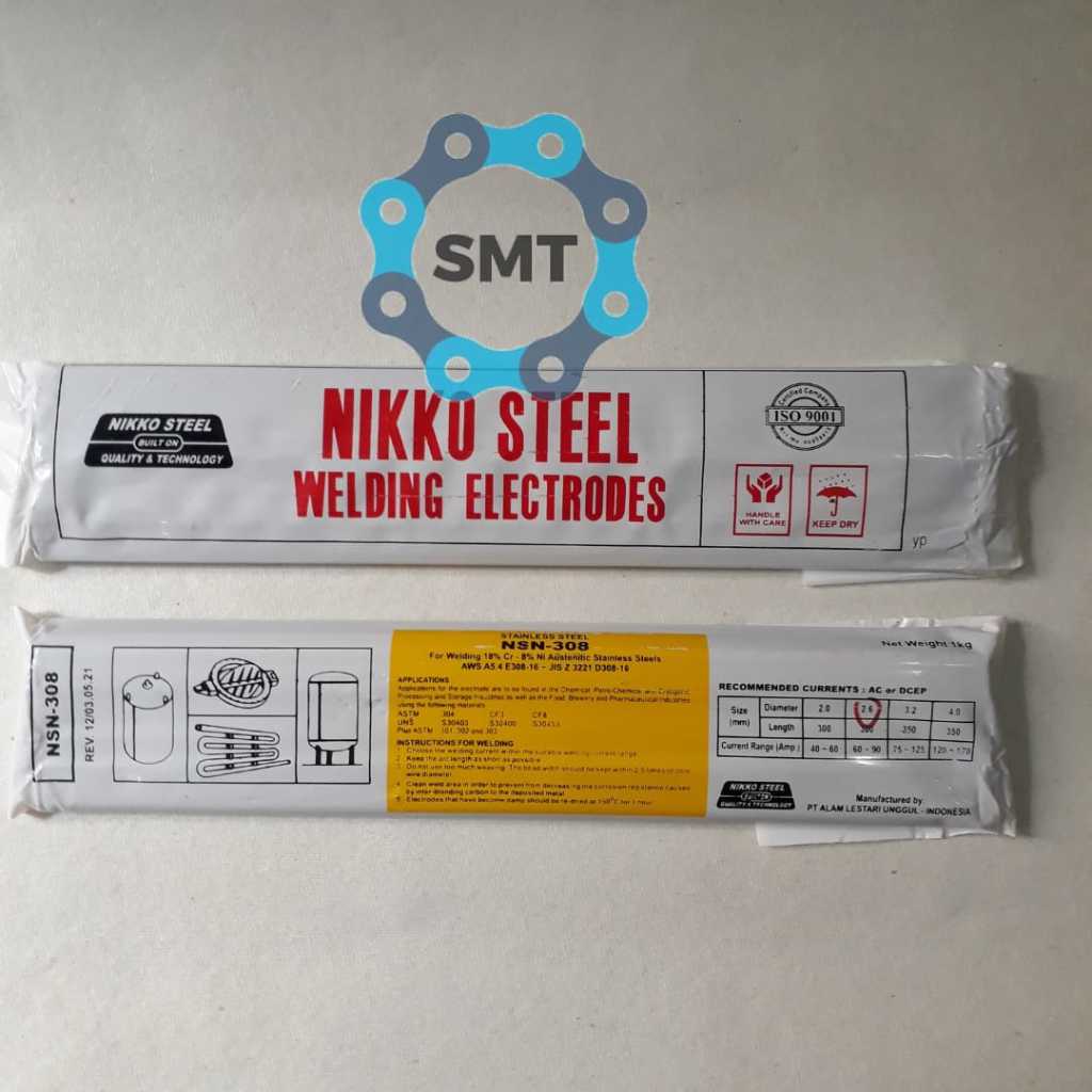 Jual Kawat las Nikko Steel Stainless Steel NSN308 NSN 308 2.6 mili 2 ...