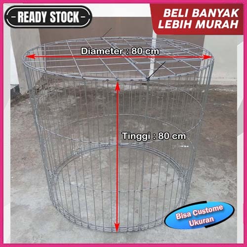 Jual Kandang Bulat Besi Galvanis Anti Karat Untuk Ayam Jago Bangkok ... Jual Kandang Bulat Besi Galvanis Anti Karat Untuk Ayam Jago Bangkok ...
