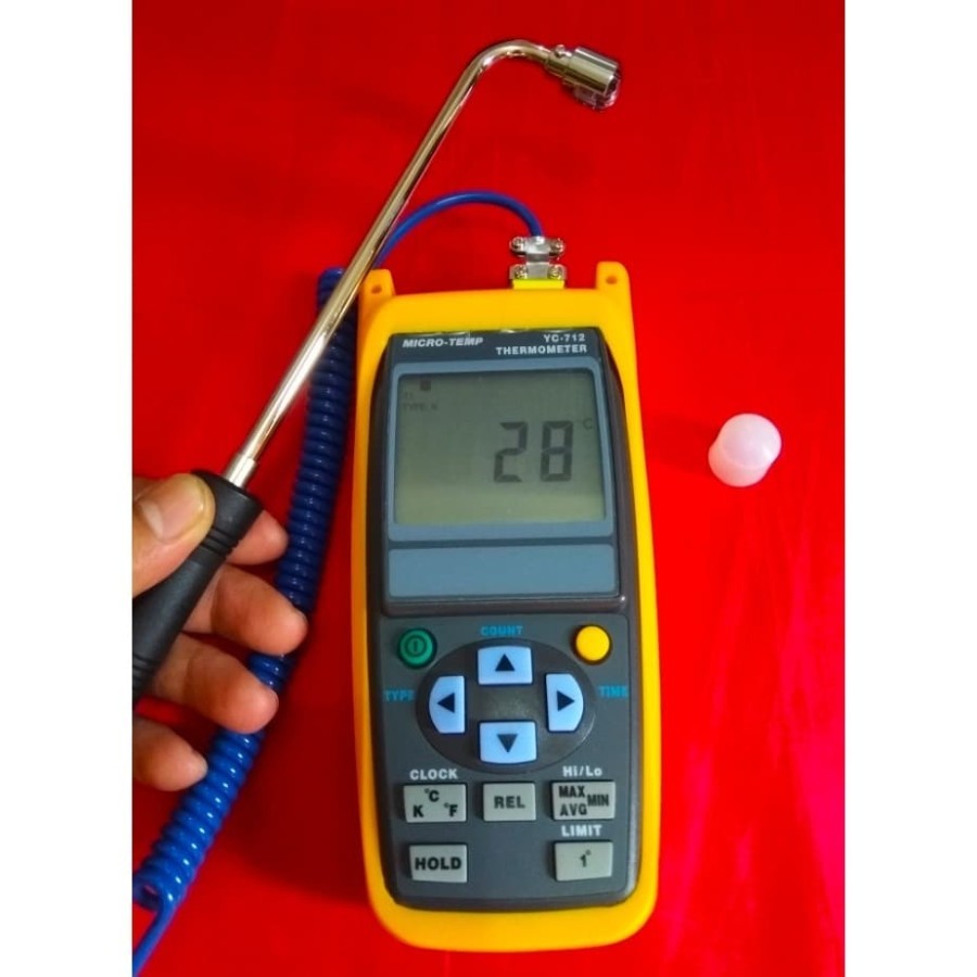 Jual One Set Thermocouple Thermometer Type K Plus Surface Temperature ...