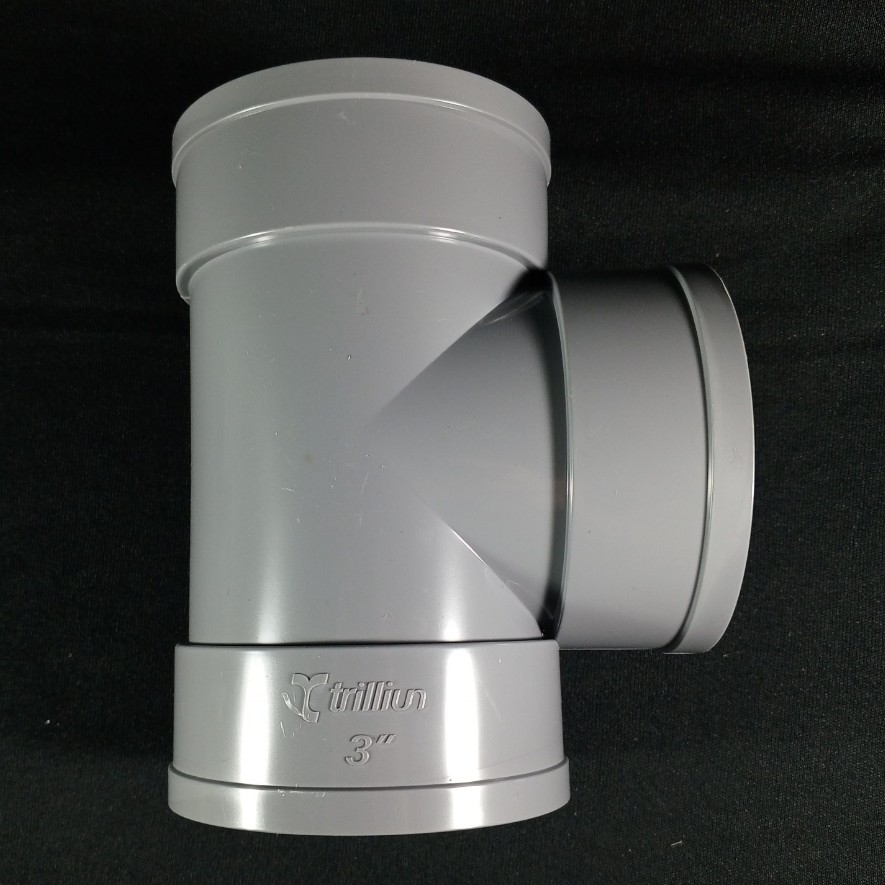 Jual TRILLIUN Sambungan Pipa uPVC Tee DV 3 Inci | Shopee Indonesia