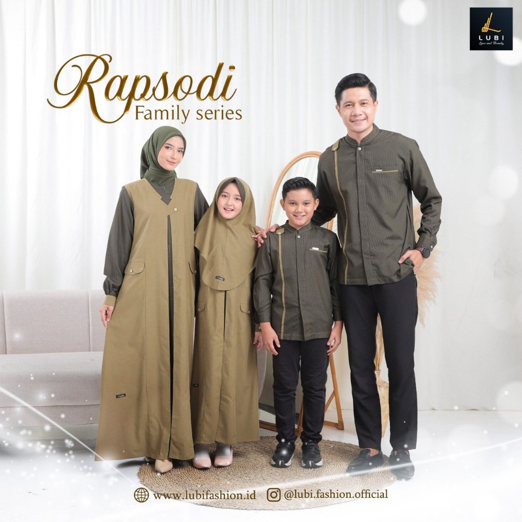 Jual Sarimbit Keluarga 2024 Lebaran Sarimbit Lubi Rapsodi Family Army ...