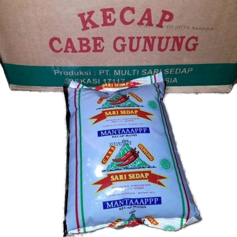 Jual Kecap Cabe Gunung 550ml Kemasan Bantal | Shopee Indonesia