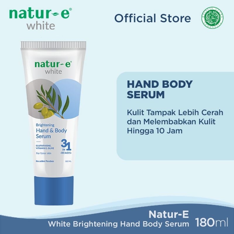 Jual NATUR E WHITE HAND & BODY SERUM 180ML | Shopee Indonesia