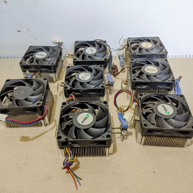 Jual FAN DC 12V 7CM FAN HEATSINK SIRIP KOTAK 7×7.8CM EX PENDINGIN ...