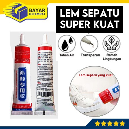 Jual Lem Sepatu Kuat Tahan Anti Air Super Glue Perekat Sandal Serbaguna ...