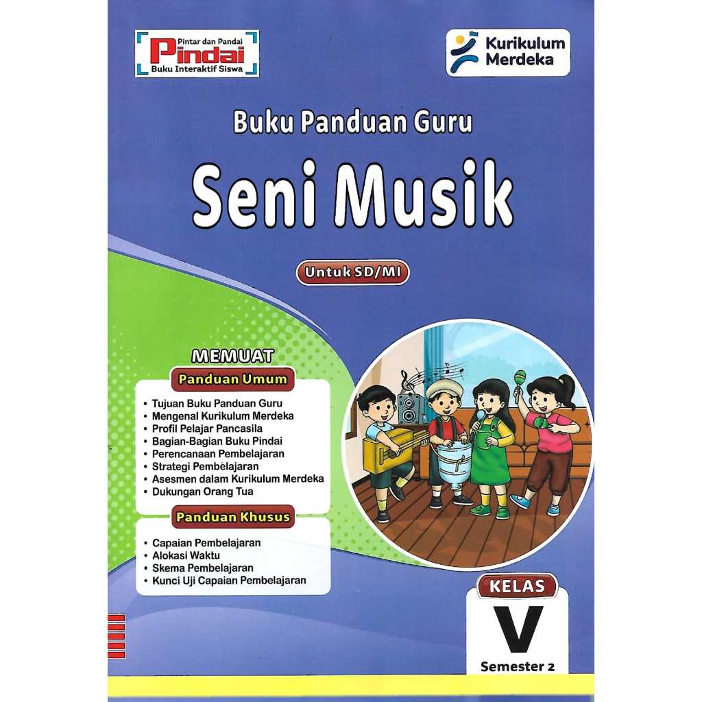 Jual Buku Panduan Guru Seni Musik Kelas 5 SD/MI Semester 2 Kurikulum Merdeka | Shopee Indonesia