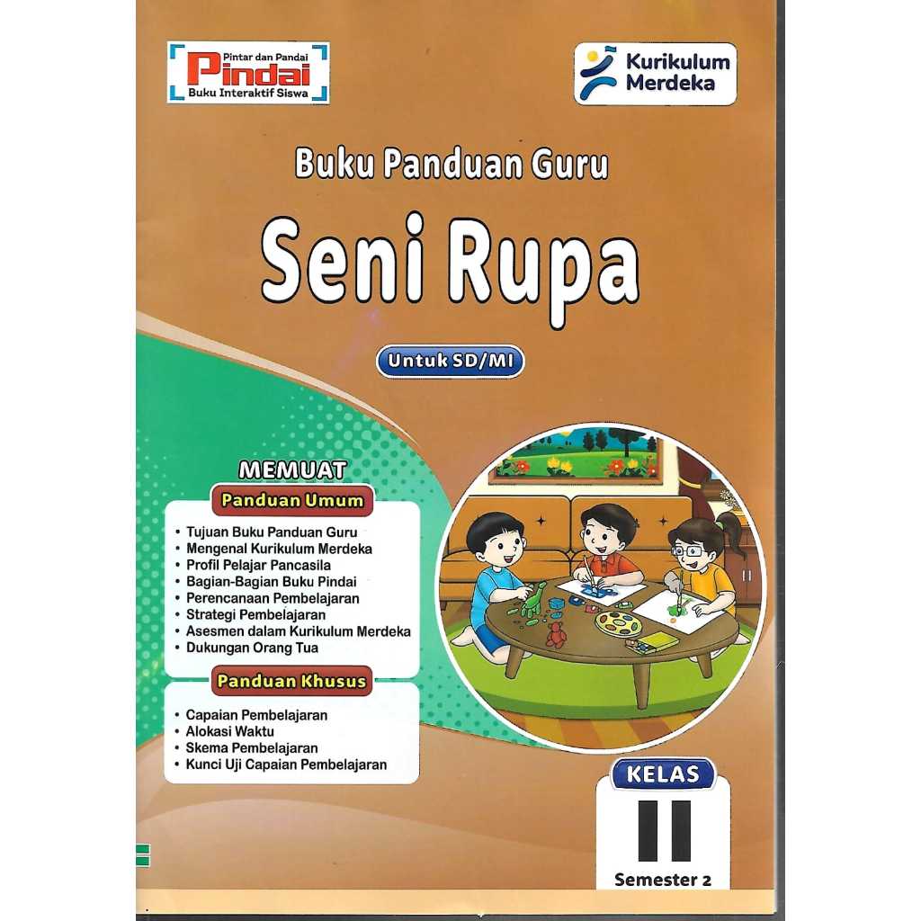 Jual Buku Panduan Guru Seni Rupa Kelas 2 SD/MI Semester 2 Kurikulum Merdeka | Shopee Indonesia