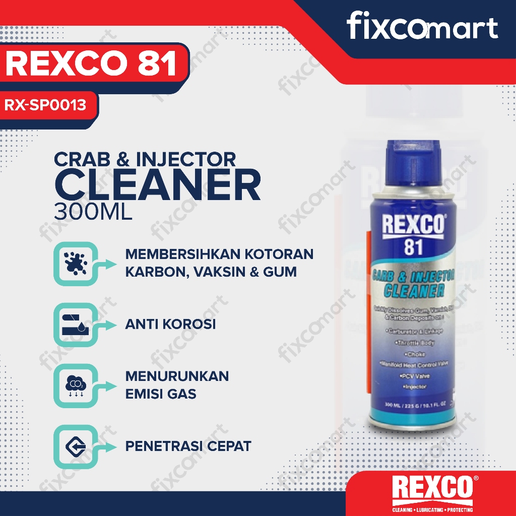 Jual Rexco 81 Pembersih Karburator & Injector/ Carb & Injector Cleaner ...