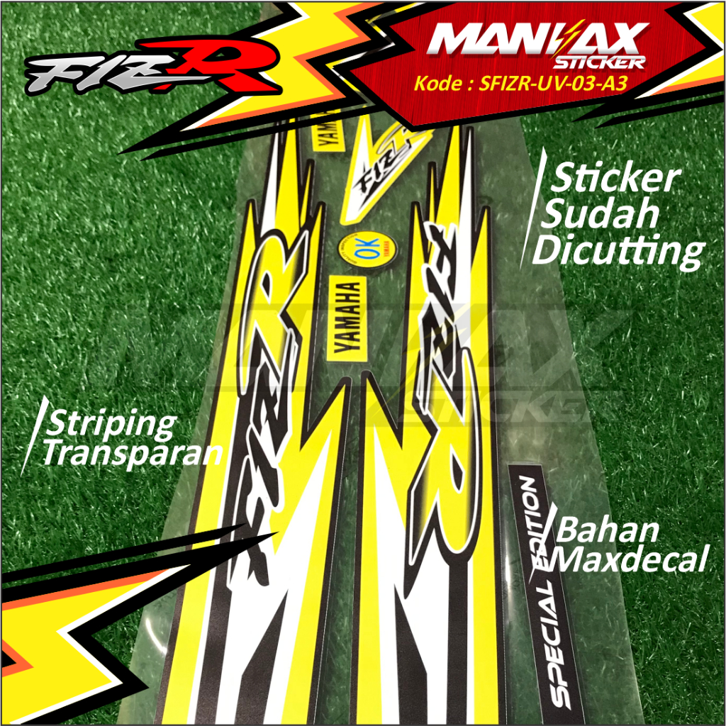 Jual Stiker Striping UV FIZR Variasi Transparan Motif Custom - Stiker ...