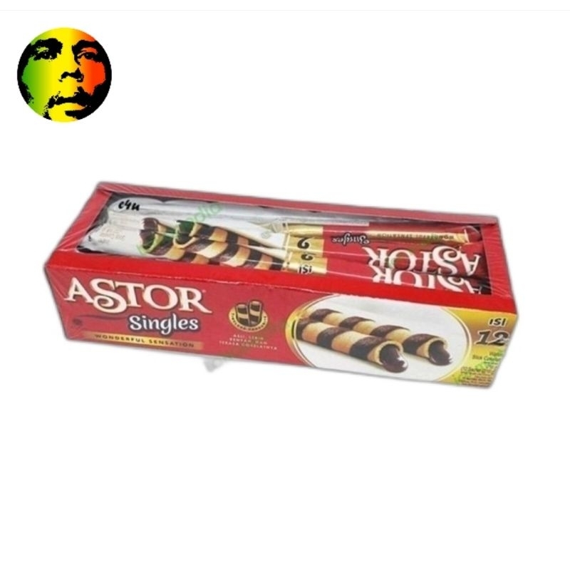 Jual Astor singles wafer stick chocolate box isi 12 | Shopee Indonesia
