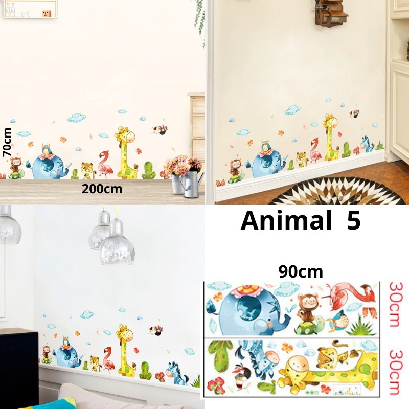 Jual WALLSTICKER WALL STICKER STIKER DINDING MOTIF GAMBAR ANIMAL ...
