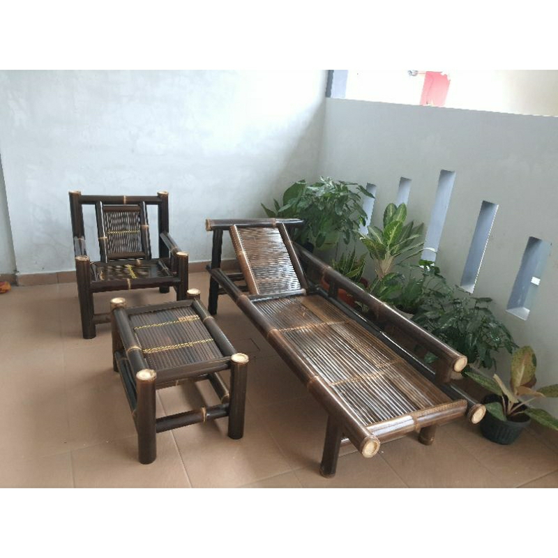 Jual Bale Bambu/kursi teras/tamu/Kursi Bambu (Ready Stok) | Shopee ...