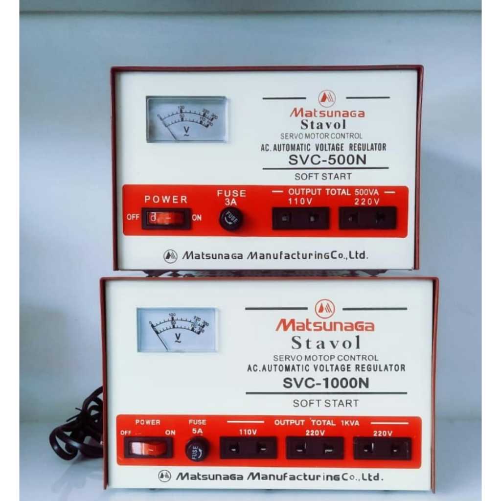 Jual Stabilizer Stavol Matsunaga SVC 500F, 1000F Original Made In Japan ...