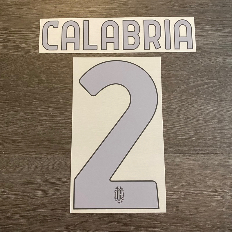 Jual Nameset Original AC Milan Away 2023/2024 Calabria #2 | Shopee Indonesia