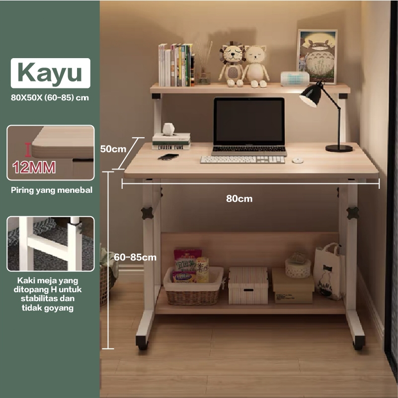 Jual E-TIFE Meja Kerja Adjustable/meja belajar portable dewasa/meja ...