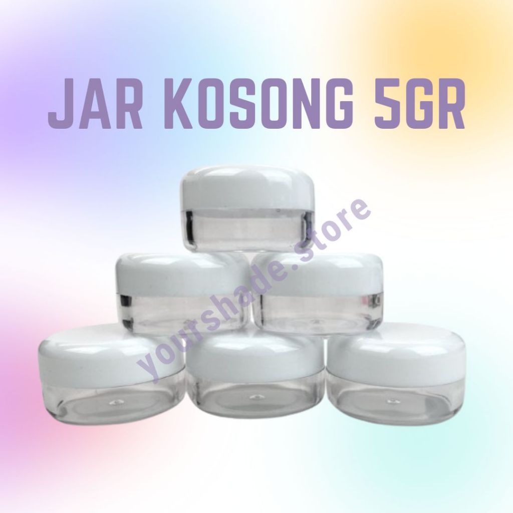 Jual POT ACRYLIC 5 GRAM JAR KEMASAN SALEP AKRILIK UKURAN 5 GRAM ...