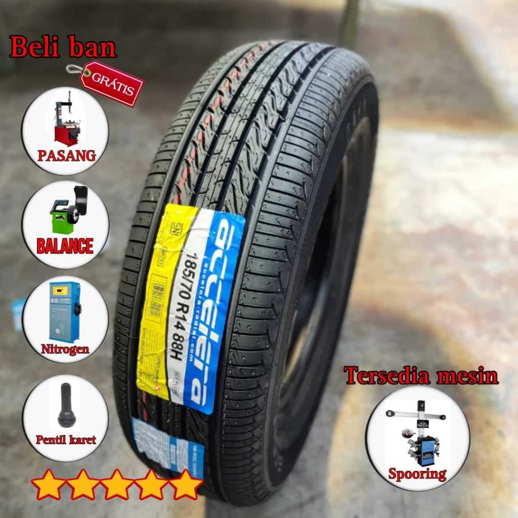 Jual Ban ring 14 185 / 70 r14 merk ACCELERA ECO PLUSH gratis pasang ...