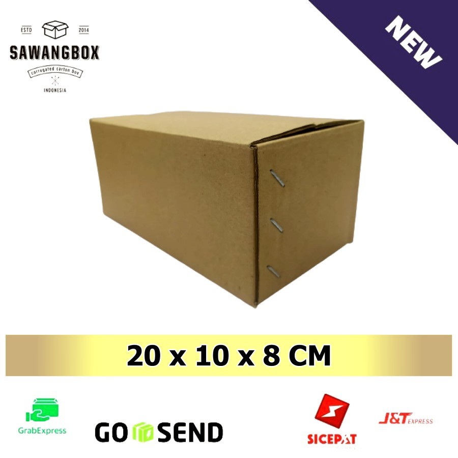 Jual KARDUS POLOS 20X10X8 | BOX POLOS | PACKAGING BARANG | Shopee Indonesia