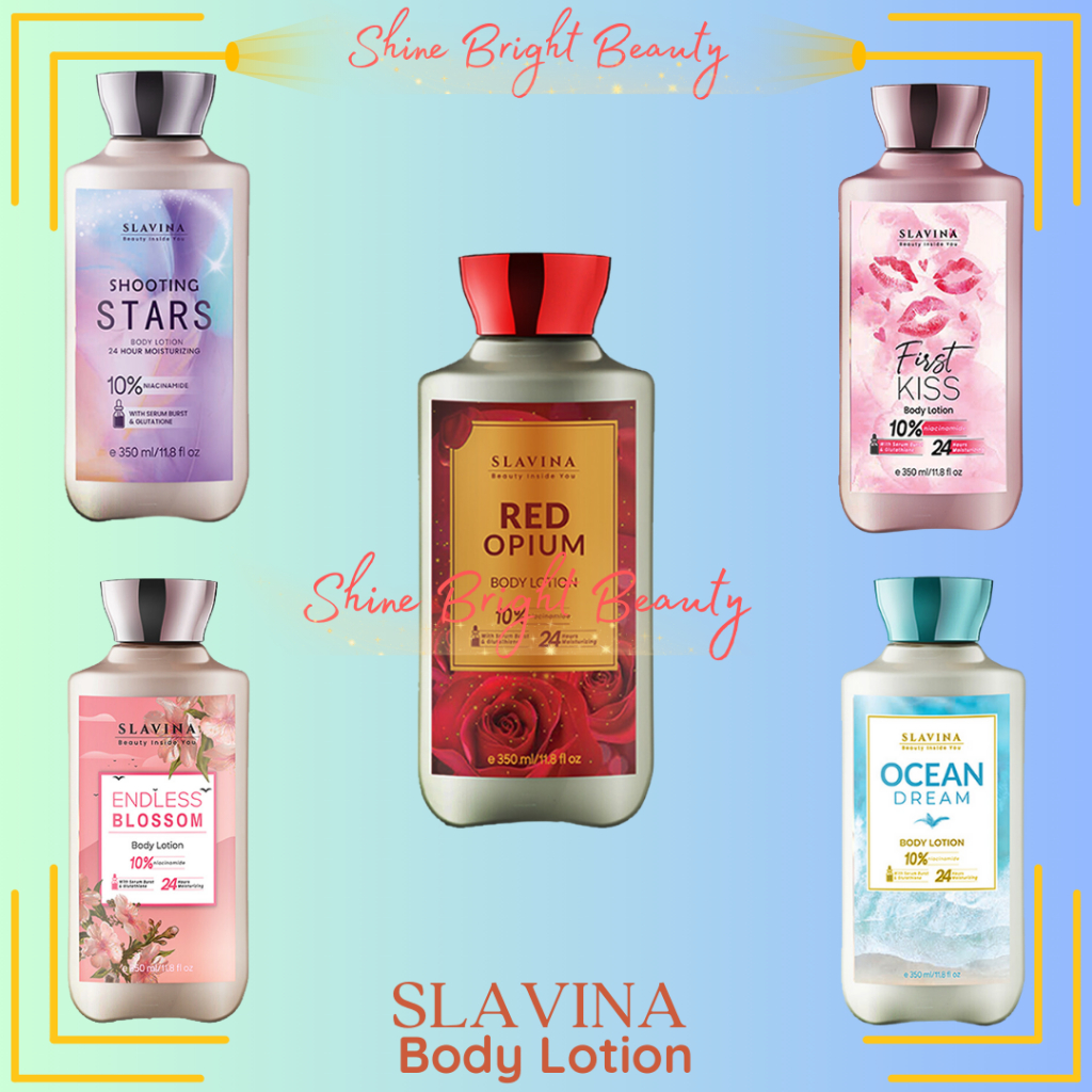 Jual SLAVINA BODY LOTION RED OPIUM ENDLESS LOVE FIRST KISS OCEAN NAGITA ...