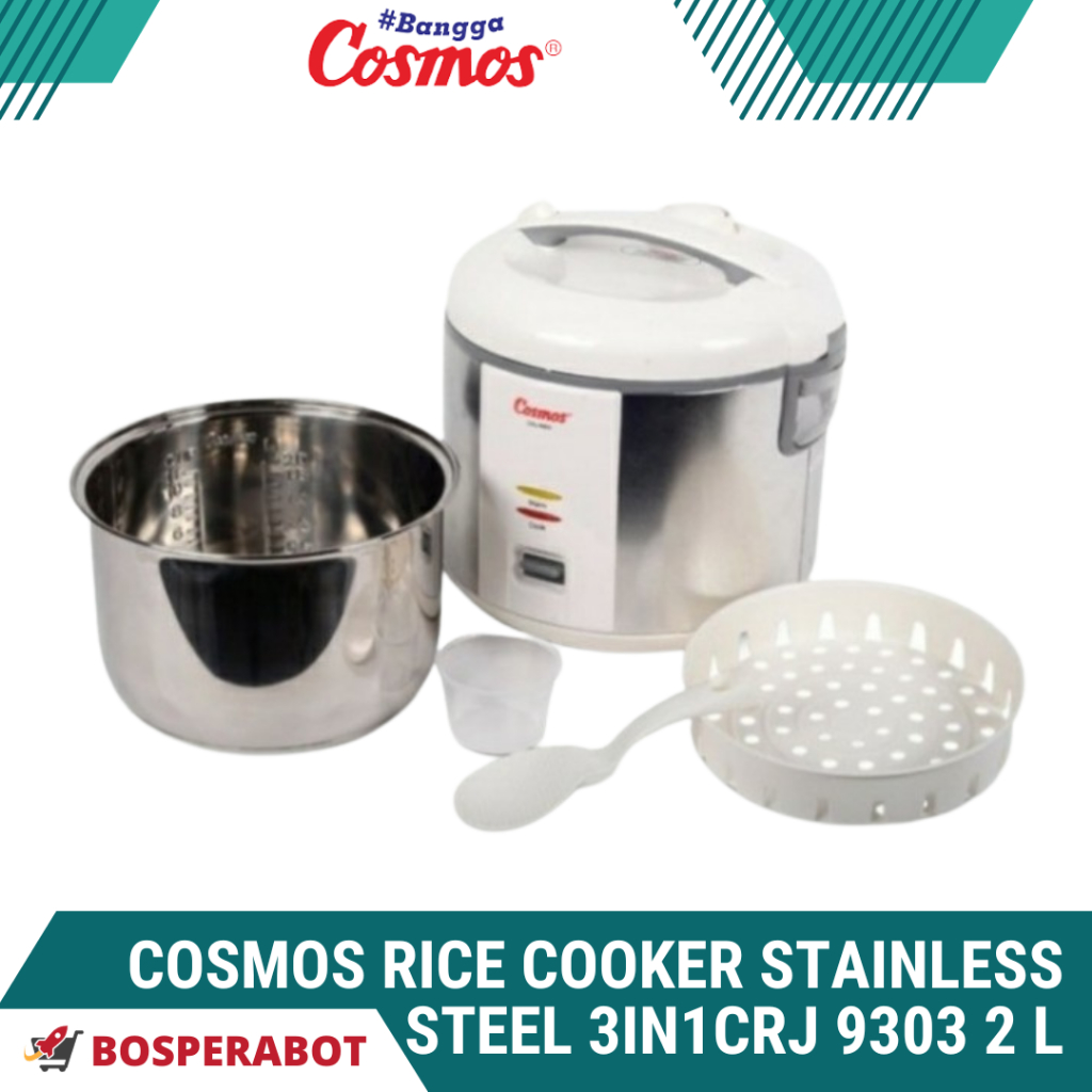 Jual Cosmos Magic Com / rice cooker Stainless Steel 3in1 CRJ 9303 ...