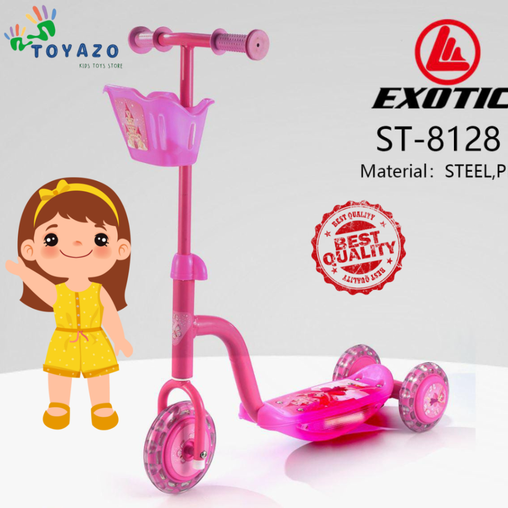 Jual Scooter Anak EXOTIC ST 8128 / Skuter Otoped Roda 3 / Skuter Anak ...