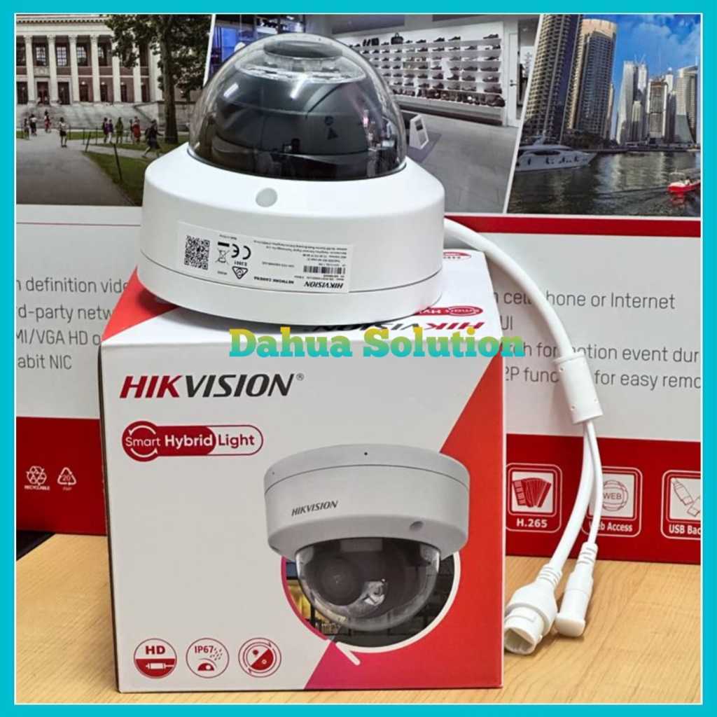 Jual DS-2CD1143G2-LIU Hikvision 4 MP Smart Hybrid Light Fixed Dome Camera | Shopee Indonesia